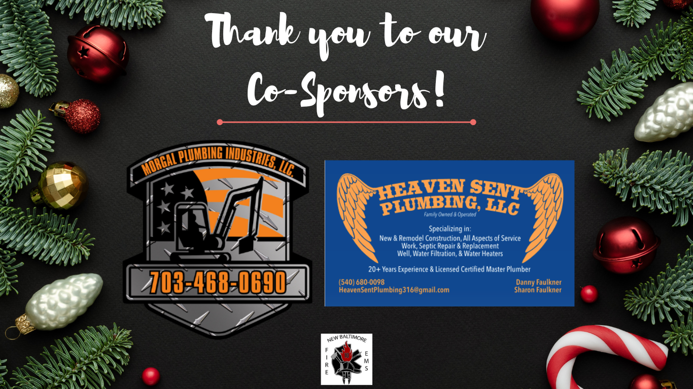 Thank you to our Co-Sponsors: Heaven Sent Plumbing and Morgal Plumbing ...